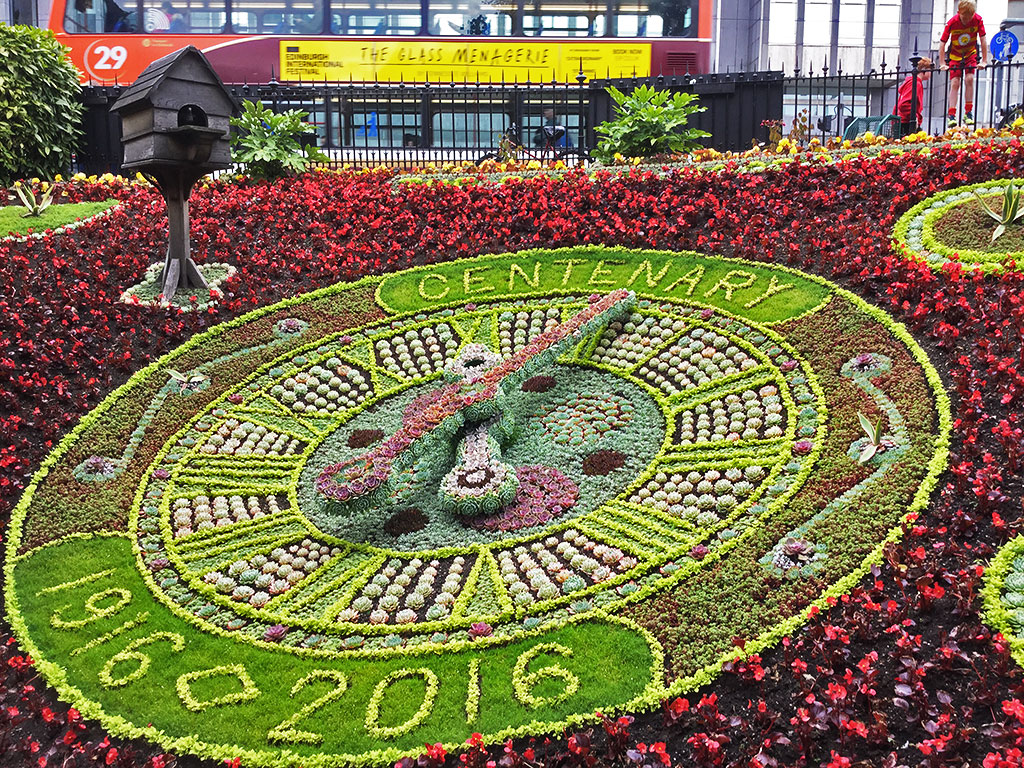 Princes Street Gardens - The Floral Clock - 2014